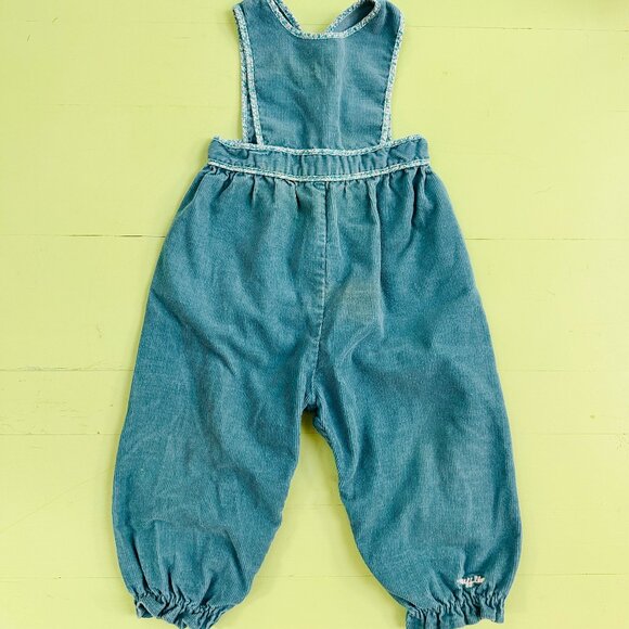 Vintage | Bottoms | Vintage Blue Corduroy Overalls Gender Neutral ...